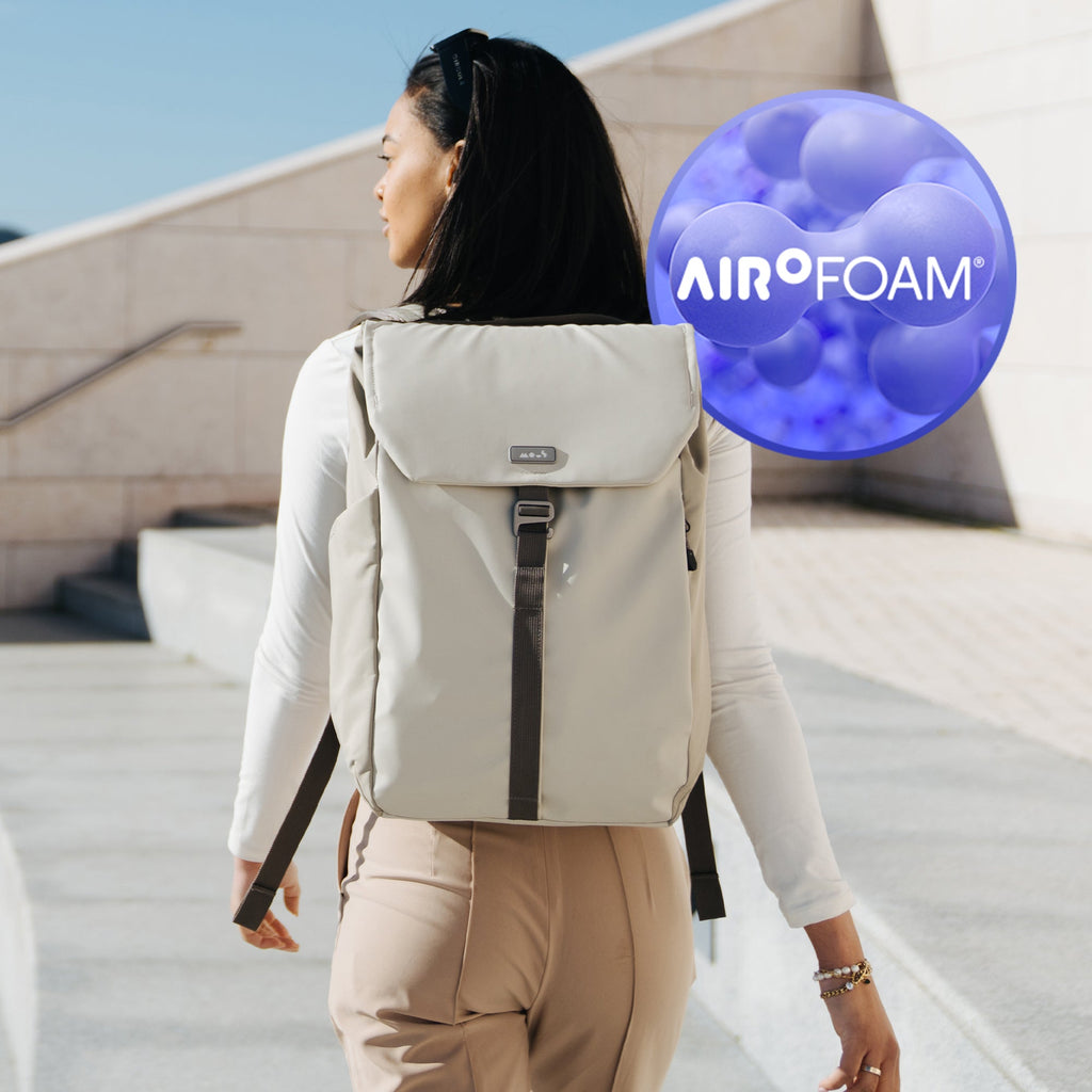 Mous | Flap Backpack with AiroFoam® - Stone